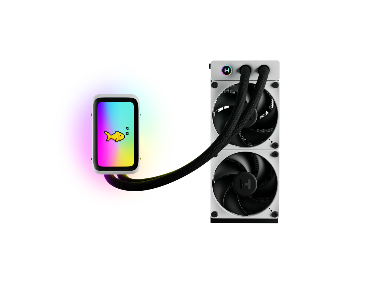 HYTE THICC Q60 - 240mm AIO CPU Liquid Cooler With 5" Ultraslim IPS ...