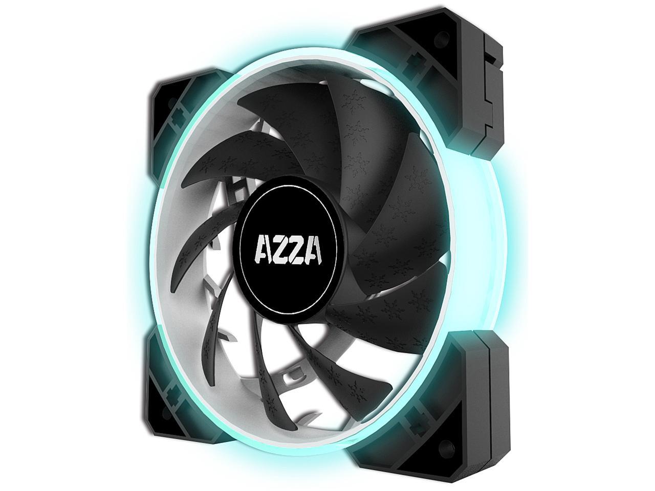AZZA HURRICANE RGB Fan w/ Mobil app controller, FNAZ-12RGB-B-131, Black ...