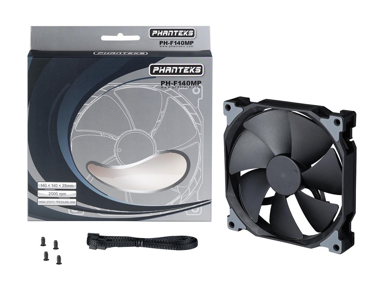 Phanteks 140mm MP PWM Fan, High Static Pressure, Optimized for Silence ...