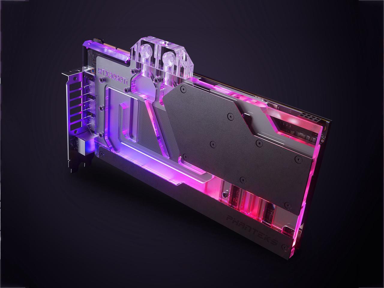 Phanteks Glacier G3090Ti ASUS Water Block for ASUS ROG Strix / TUF gaming RTX 3090 Ti, Nickel ...