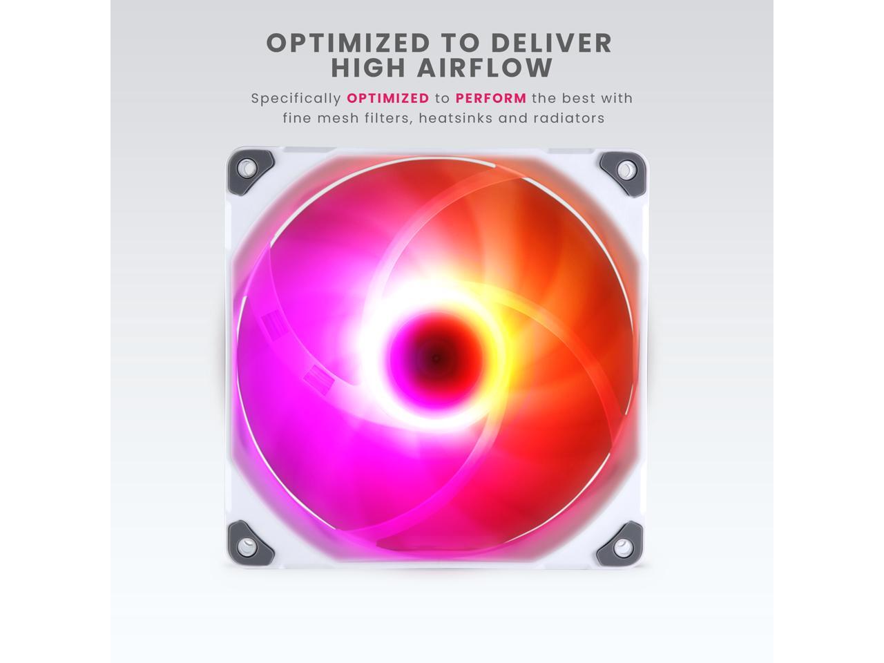 Phanteks M25-140 D-RGB fan, High-Airflow radiator performance, PWM ...