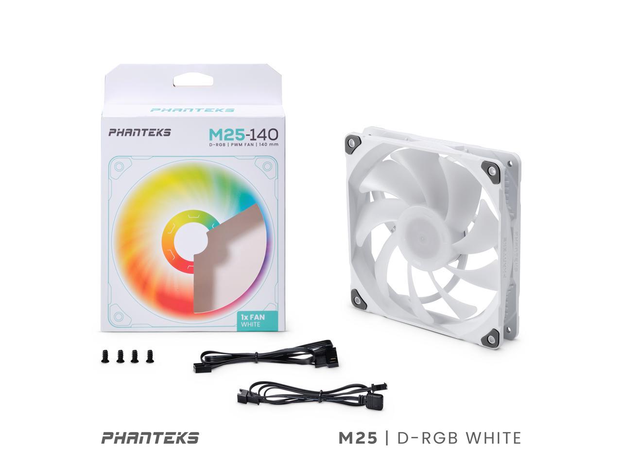 Phanteks M25-140 D-RGB fan, High-Airflow radiator performance, PWM ...