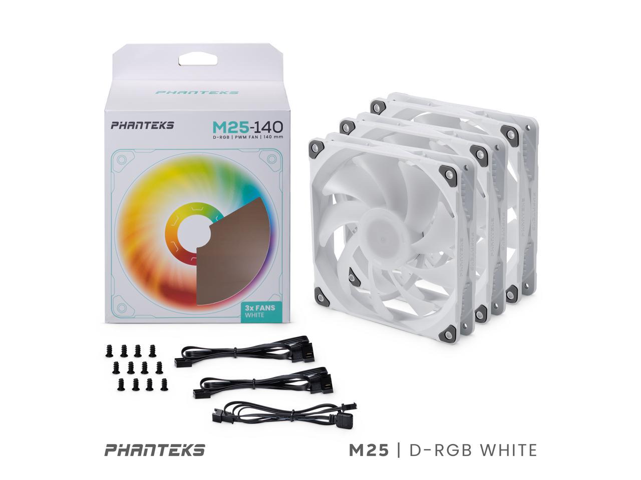 Phanteks M25-140 D-RGB fan, High-Airflow radiator performance, PWM ...