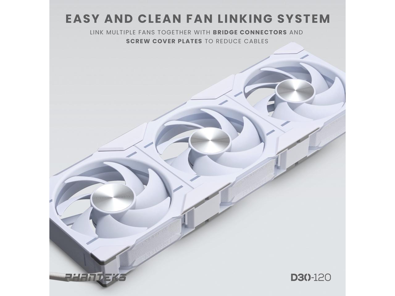 Phanteks D30-120 DRGB PWM FAN 3Pack, Premium D-RGB Performance Fans ...