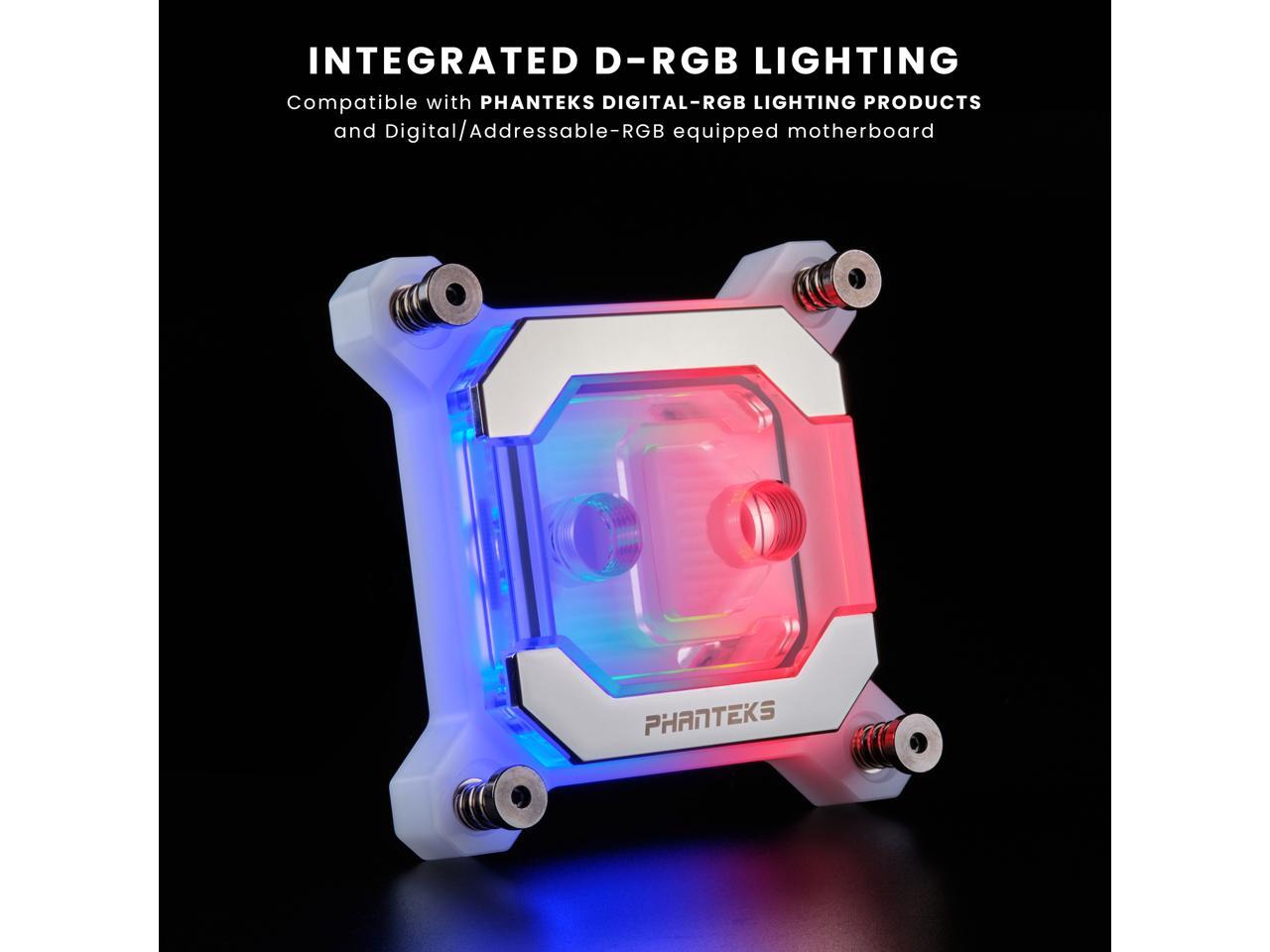 Phanteks Glacier C370I CPU Water Block for Intel Sockets 1700/1200/115x ...