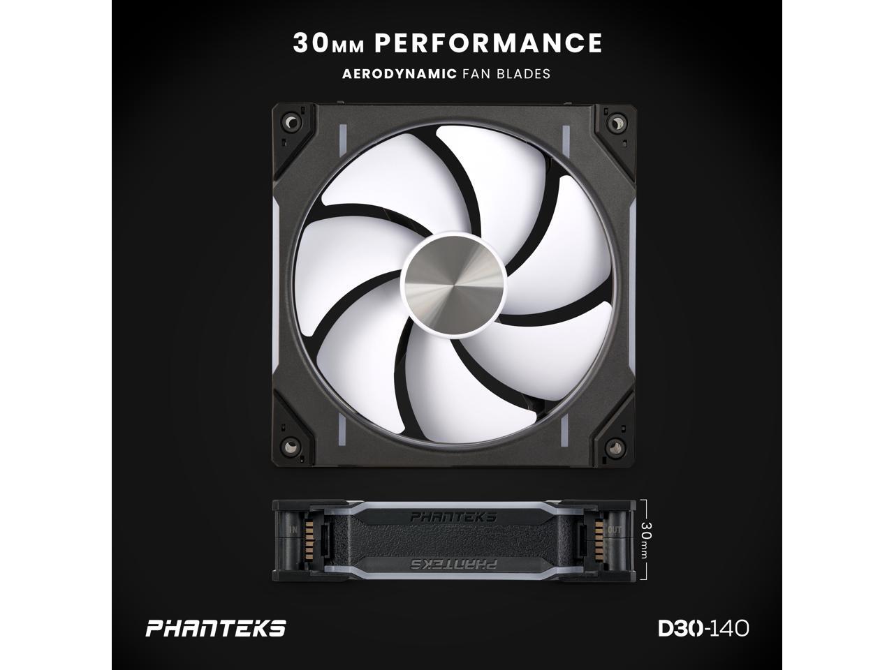 Phanteks D30-140 DRGB PWM FAN 3Pack, Premium D-RGB Performance Fans ...