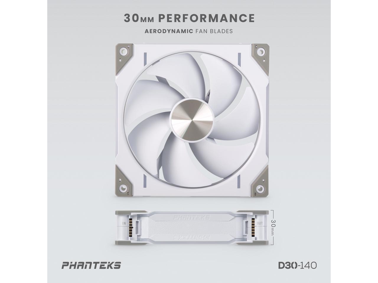 Phanteks D30-140 DRGB PWM FAN 3Pack, Premium D-RGB Performance Fans ...