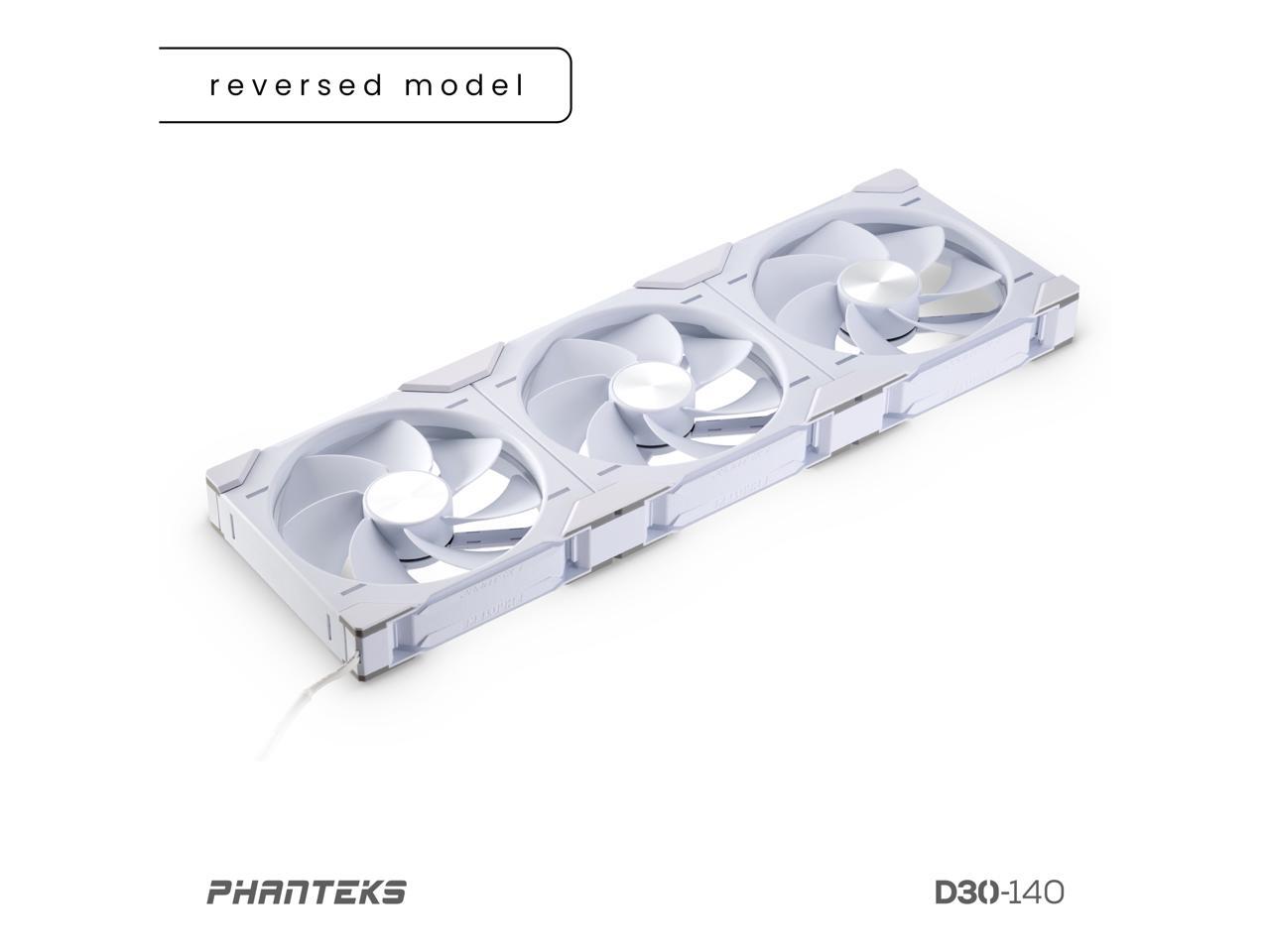 Phanteks D30-140 DRGB PWM FAN 3Pack, Reverse Airflow Model,Premium D ...