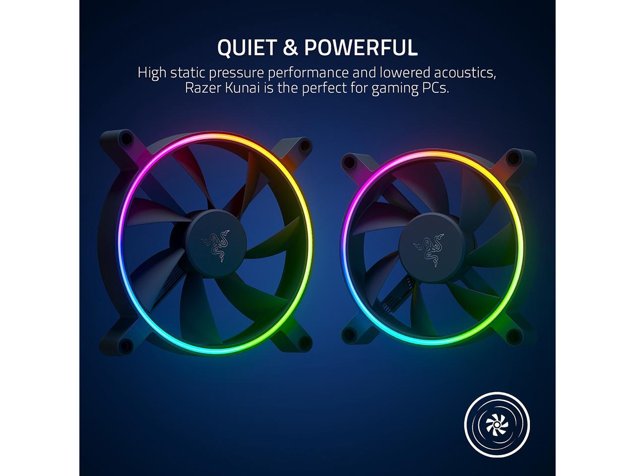 Razer Kunai Chroma RGB 140MM LED PWM Performance Fan - 3 Fans - Newegg.com