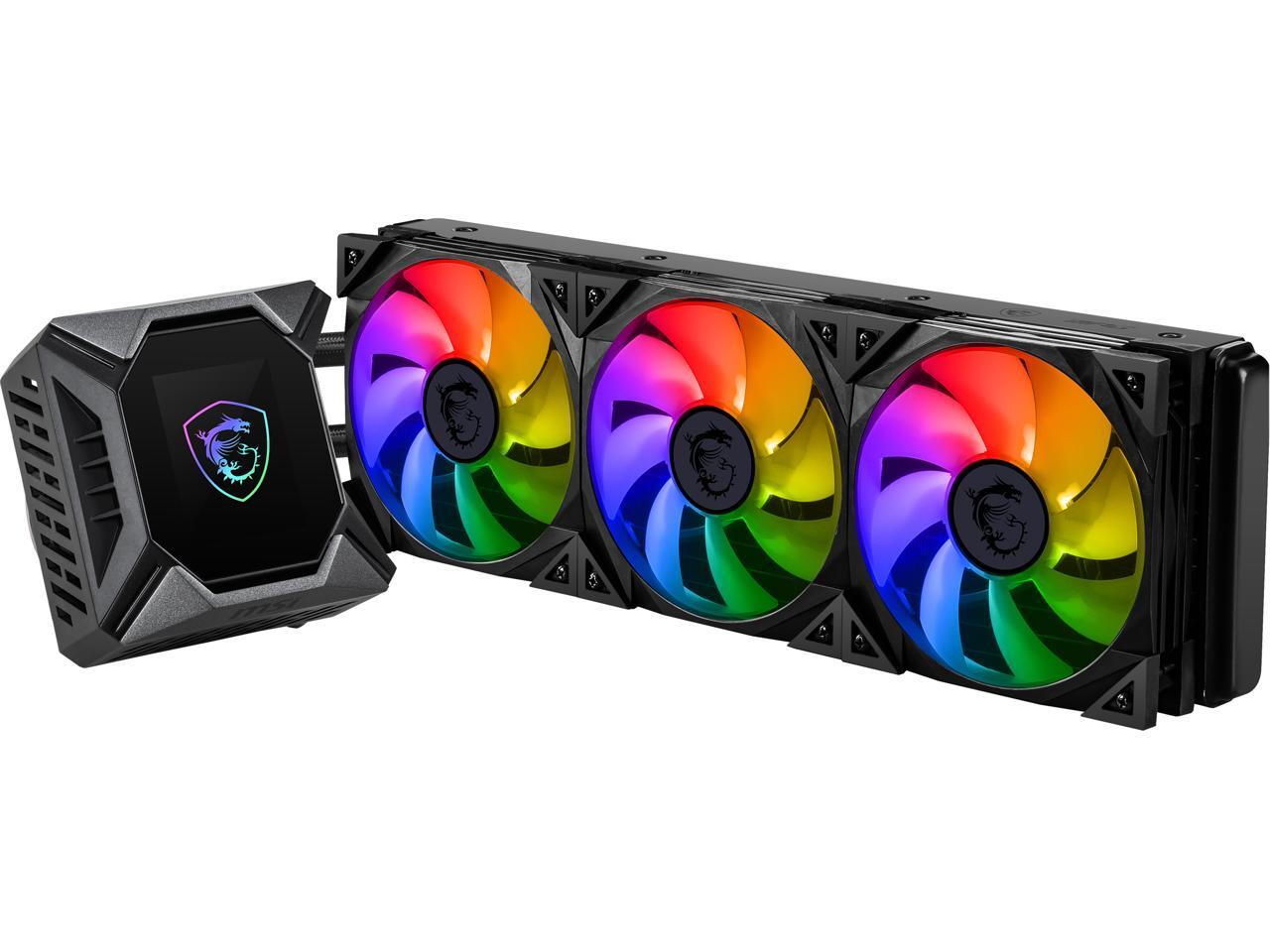 MSI MPG Series CORELIQUID K360, ARGB CPU Liquid Cooler (AIO): Customizable LCD Screen Design ...