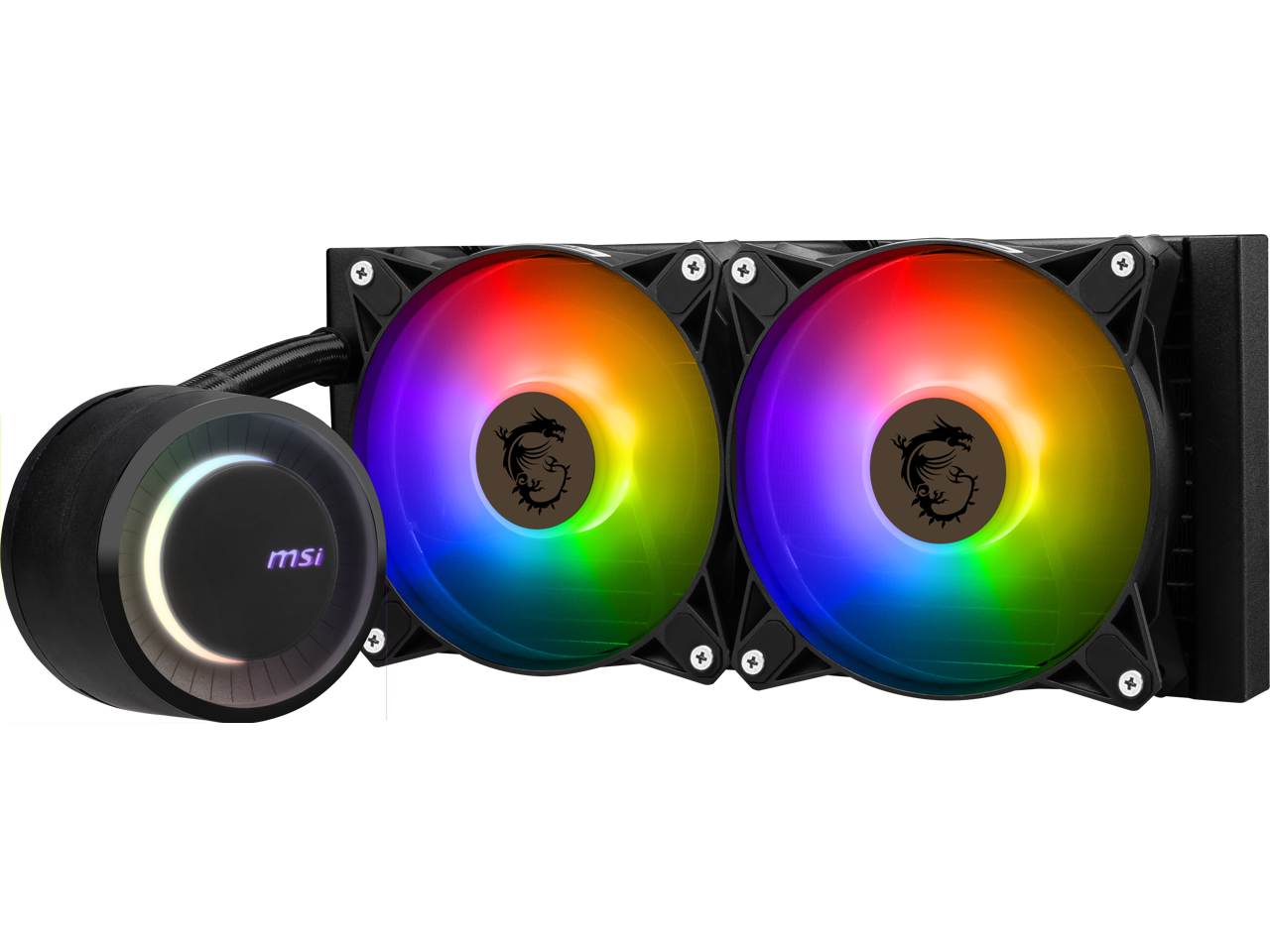 MSI MAG CoreLiquid E240 Black - AIO ARGB CPU Liquid Cooler - Rotating ...
