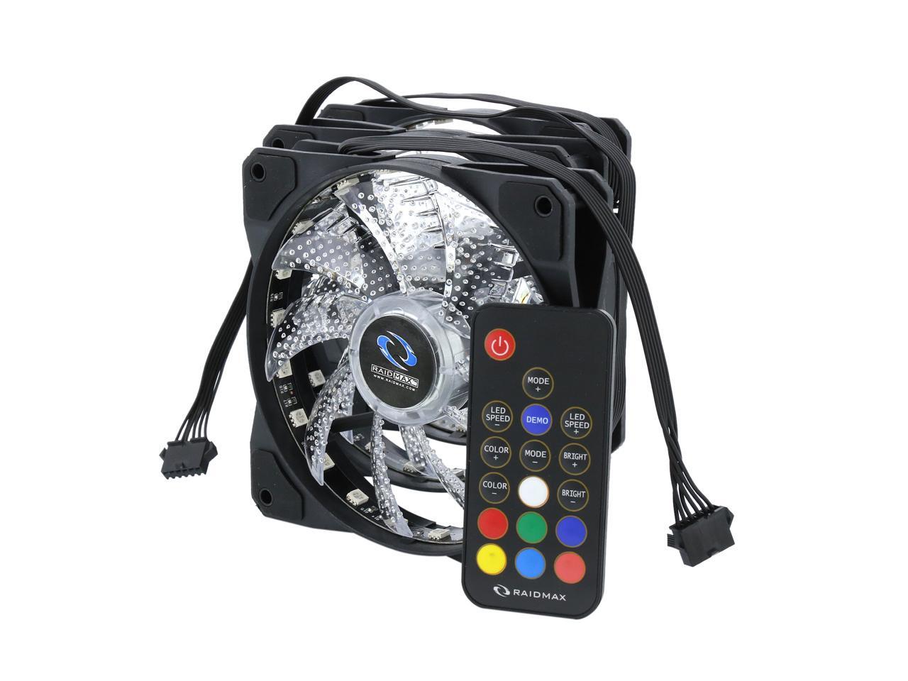 Raidmax RGB Fan NV-A120R3 RGB LED Case Fan - Newegg.com