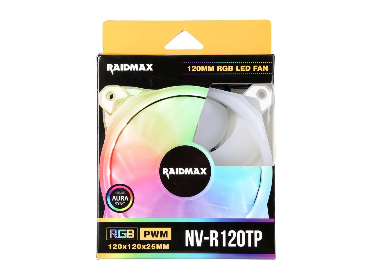Raidmax RGB Fan NV-R120TP RGB LED Case Fan - Newegg.com