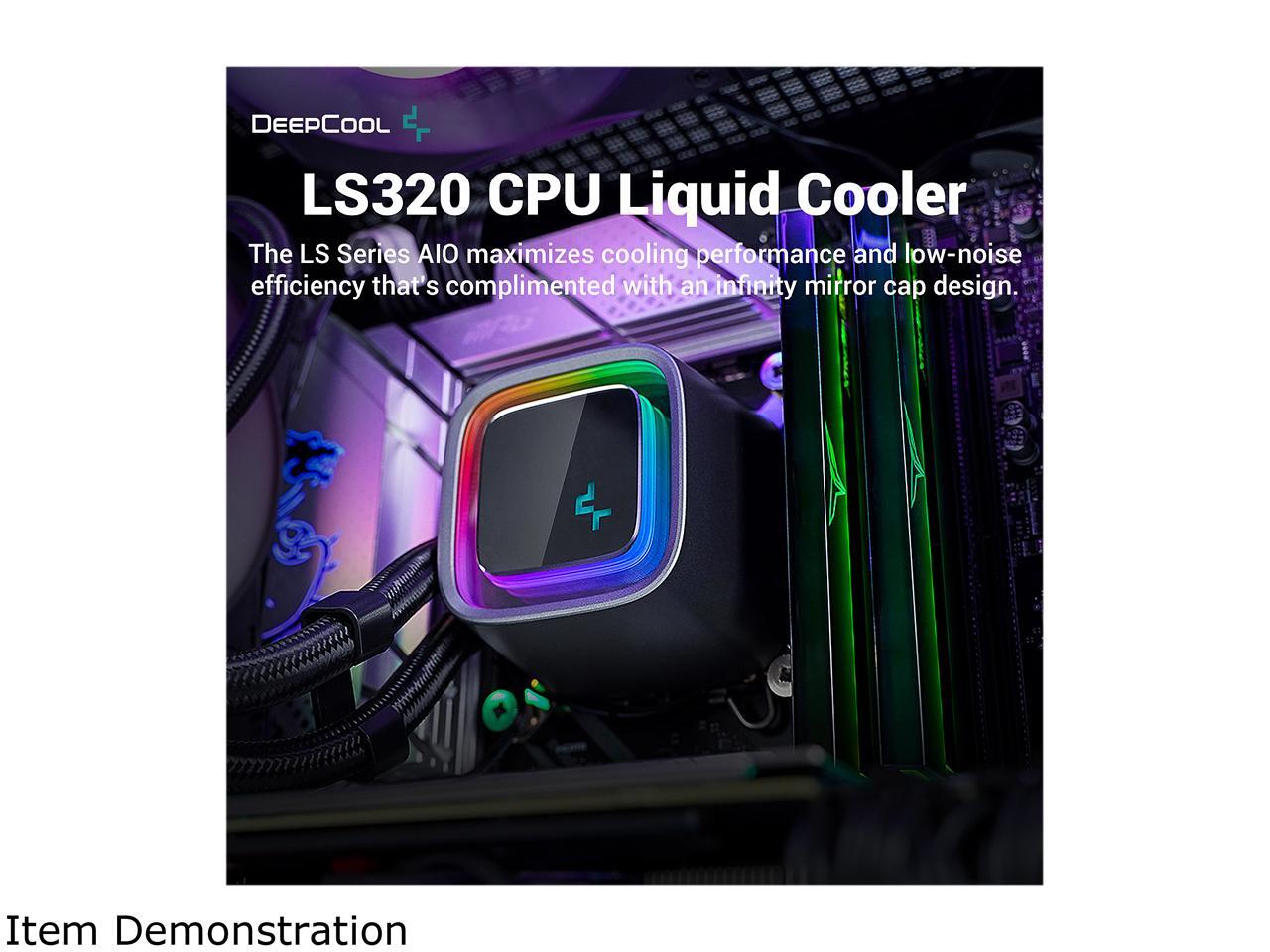 DeepCool LS320 High-Performance Liquid CPU Cooler, 120mm Radiator ...