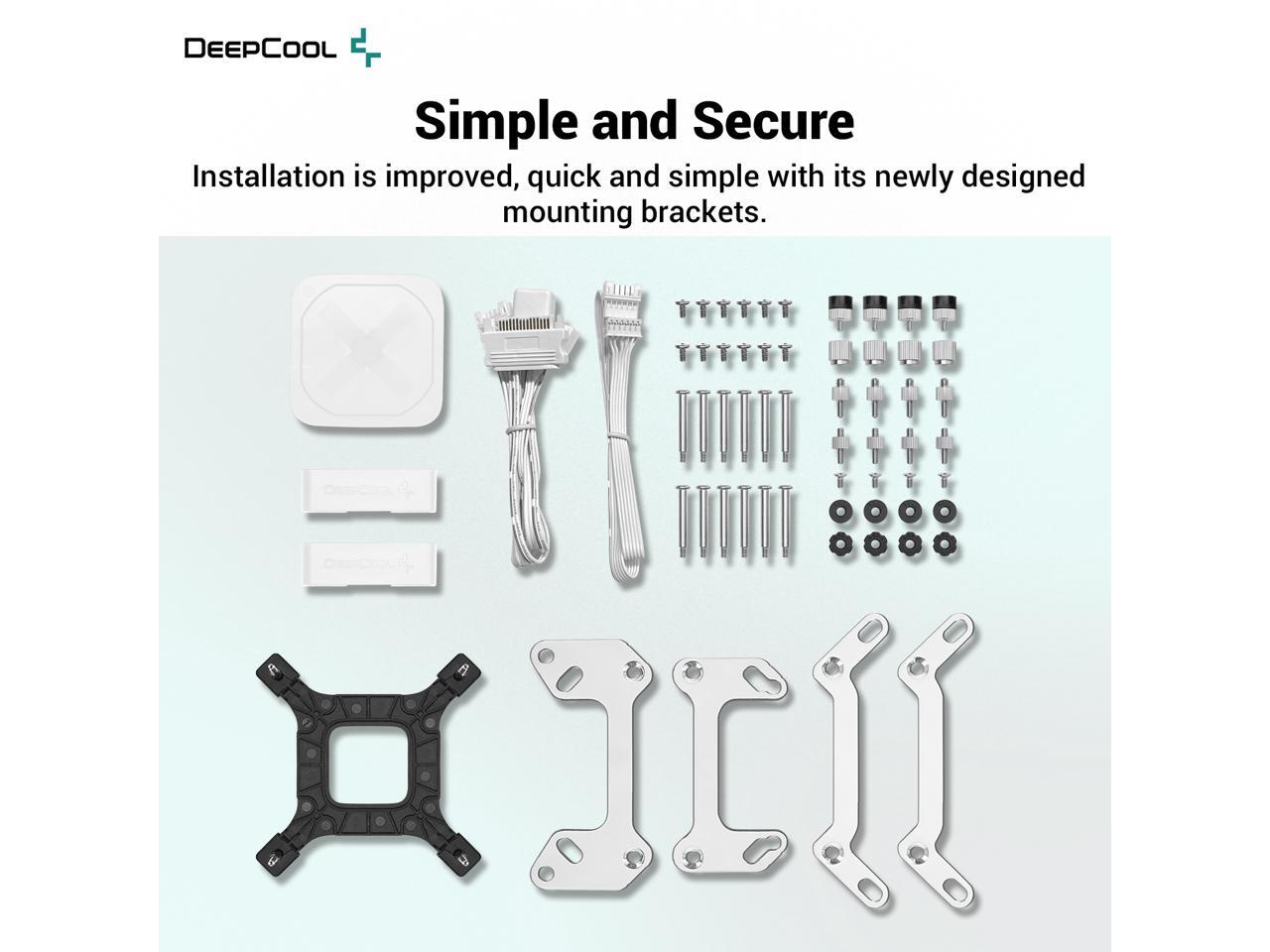 DeepCool LS720 WH Premium Liquid CPU Cooler, Intel LGA 1700/1200/115x ...