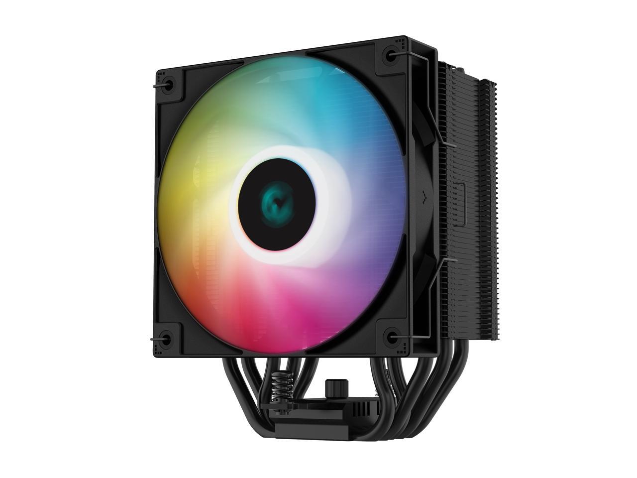 DeepCool AG500 BK ARGB Single-Tower Performance CPU Cooler, 5 Copper Heat Pipes, 120mm ARGB PWM ...
