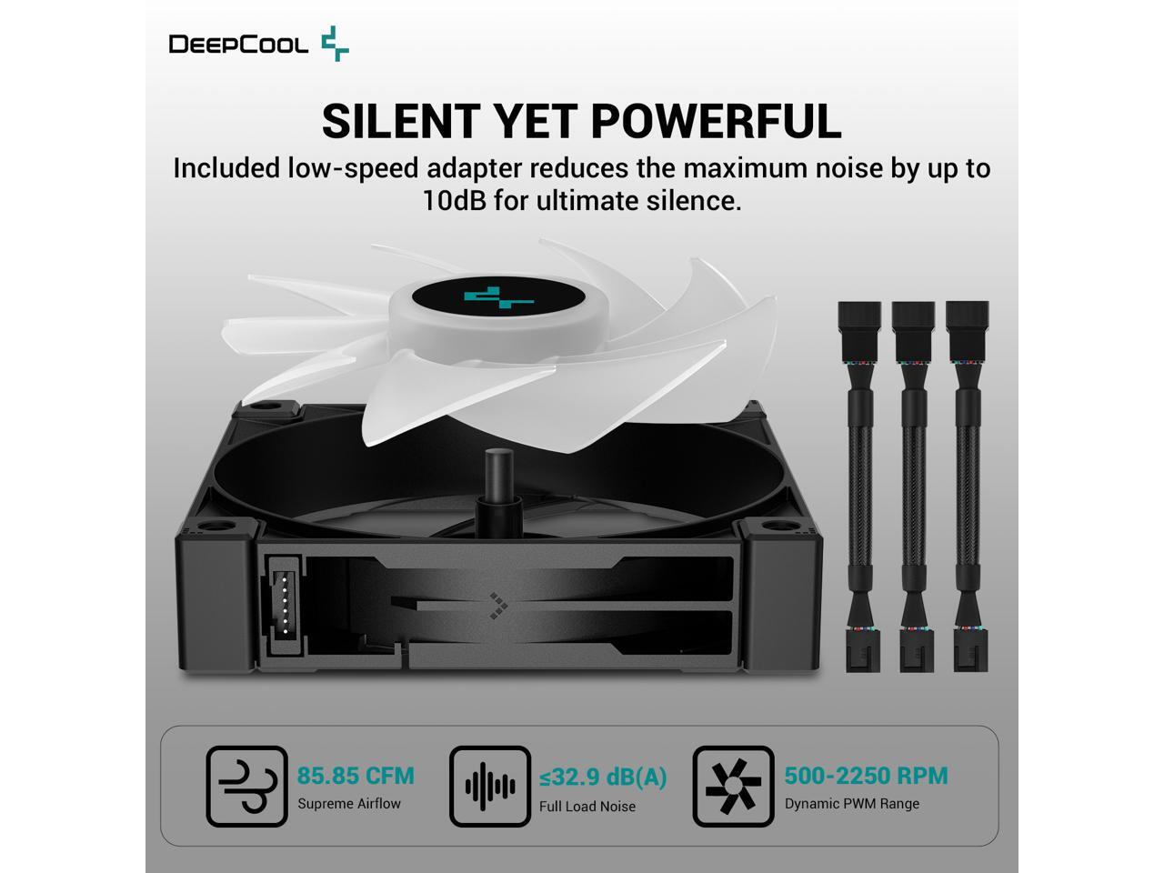 DeepCool LS720 SE Liquid Cooler 360mm 4th Gen Dual-Chamber Pump 3100RPM ...