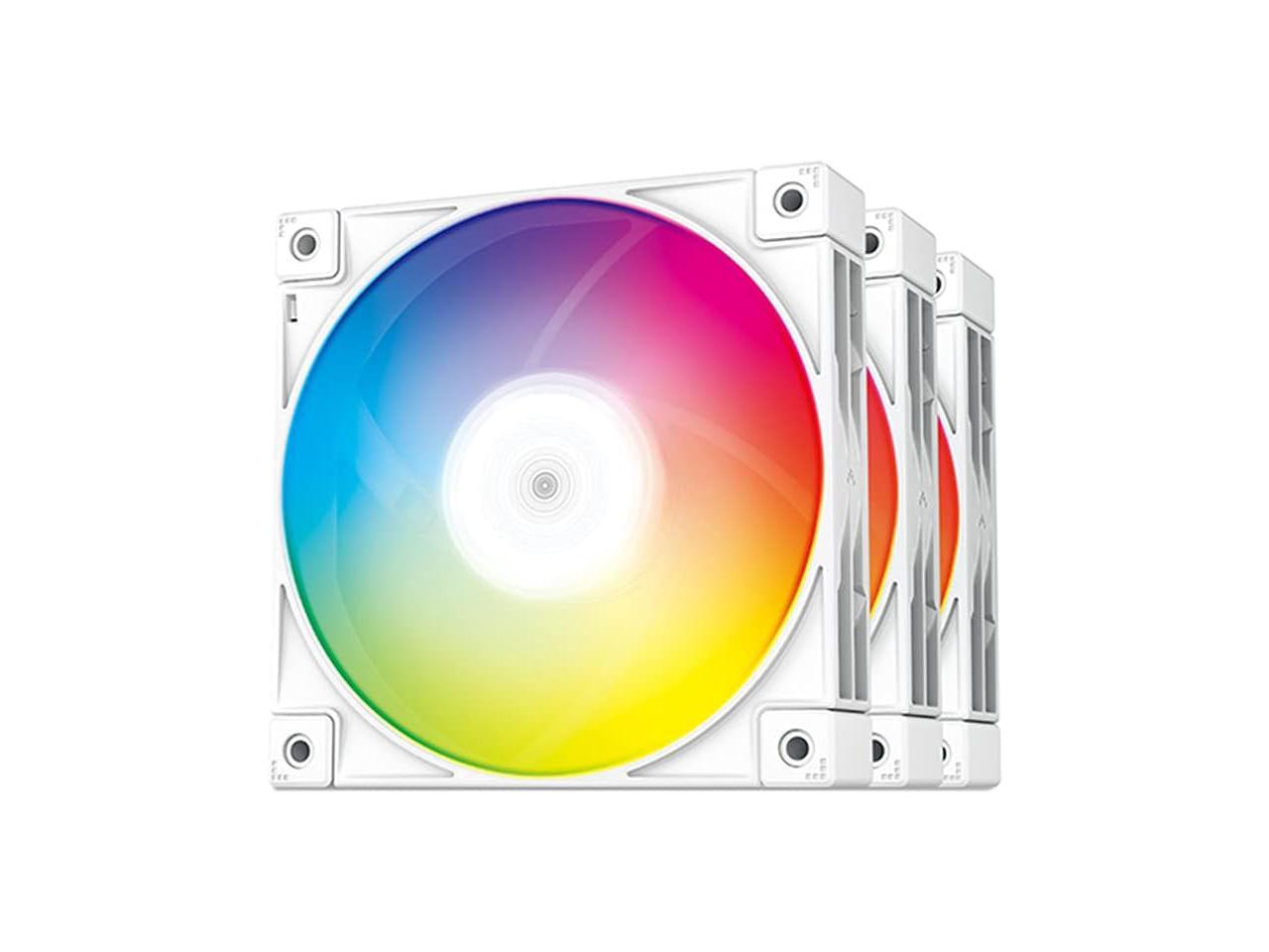 Deepcool FC120-3 in 1 WHITE-3 IN 1 Performance 120 mm Addressable RGB ...