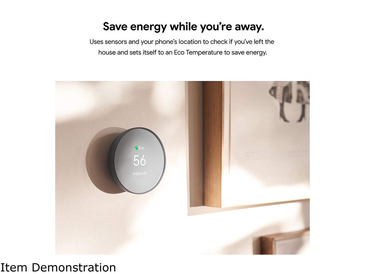 Google Nest Thermostat 4th Gen GA01334-US Programmable Smart Wi-Fi ...