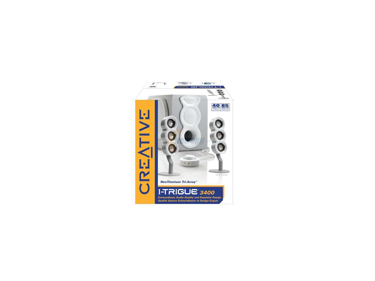 Creative I-Trigue 3400 2.1 EPS Compliant Speaker White - Newegg.com