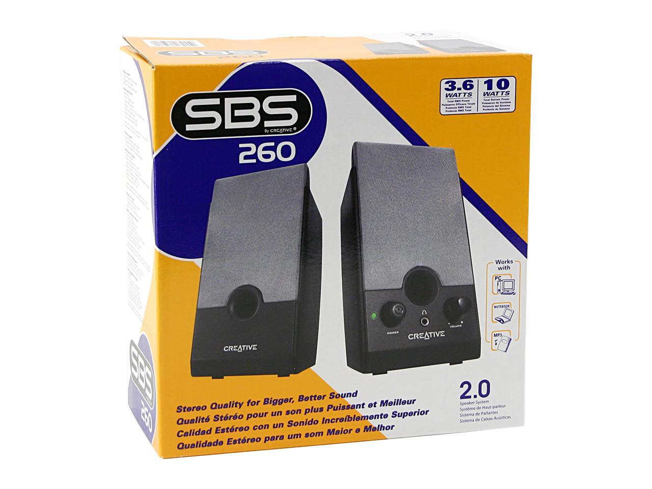 Creative SBS260 2.0 Speaker - Newegg.com