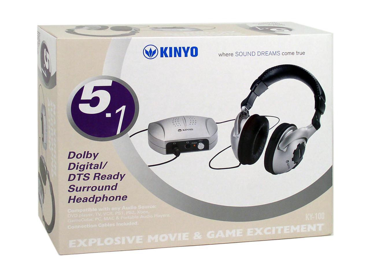 KINYO KY-100 Circumaural 5.1 Surround Sound Headphone - Newegg.ca