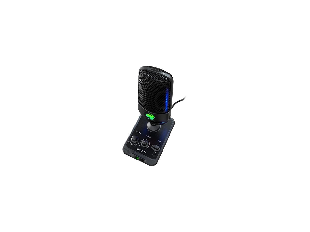 ROCCAT Torch USB Microphone, Studio-Grade Audio, PC Computer Gaming ...