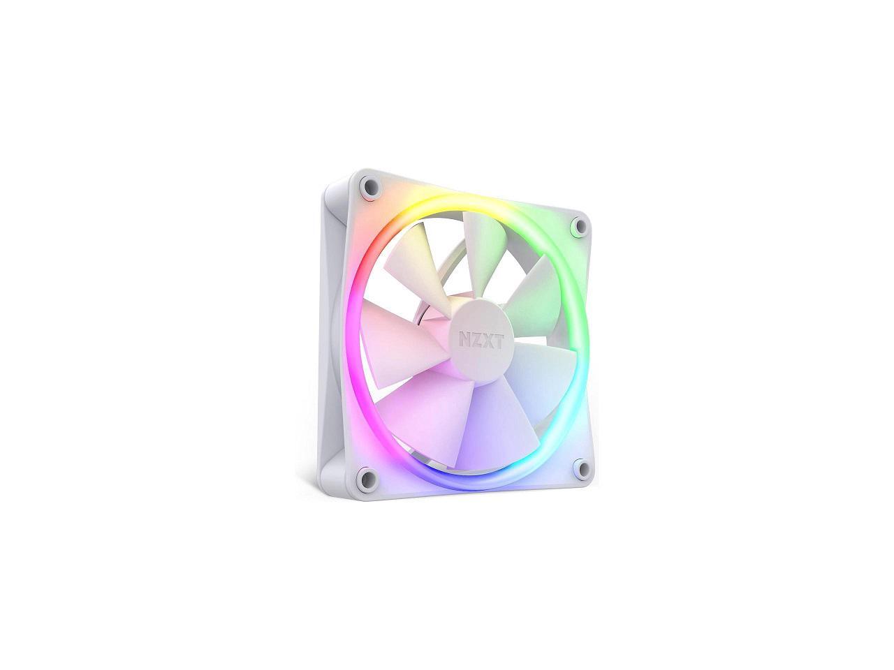 NZXT F120 RGB Fans - RF-R12TF-W1- Advanced RGB Lighting Customization ...
