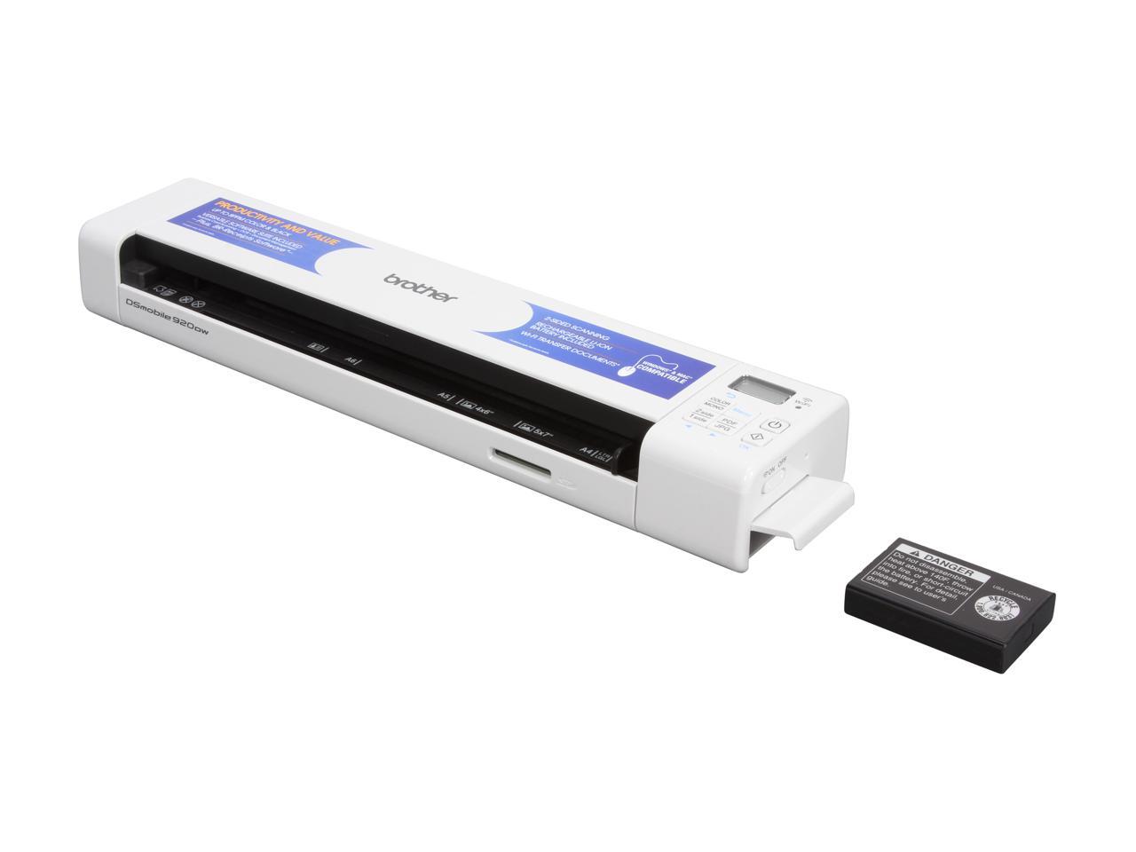 Brother DS-920DW 1200 x 1200 dpi Duplex Mobile Scanner - Newegg.com