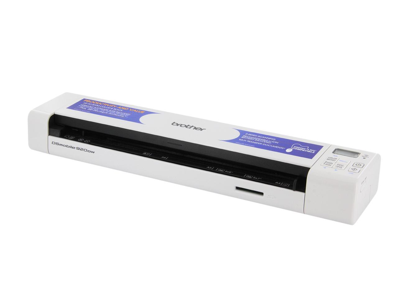 Brother DS-920DW 1200 x 1200 dpi Duplex Mobile Scanner - Newegg.com