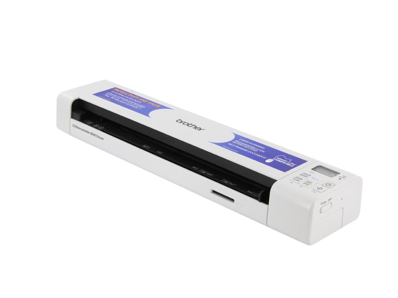 Brother DS-920DW 1200 x 1200 dpi Duplex Mobile Scanner - Newegg.com
