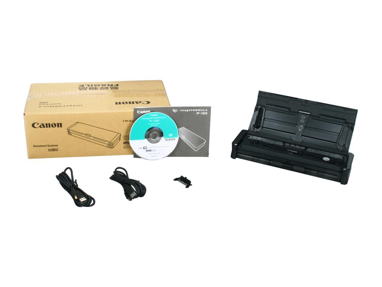 Canon imageFORMULA P-150 (4081B007) Duplex Personal Portable Scanner ...