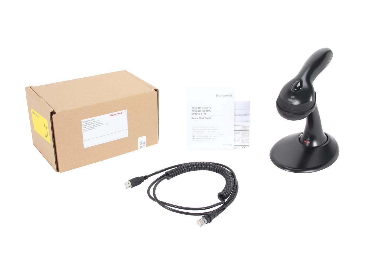 Open Box: Honeywell MS9540 VoyagerCG Barcode Scanner, Black, USB Kit ...