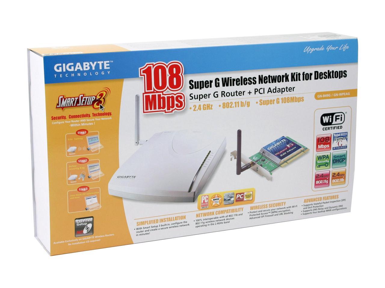 GIGABYTE GN-B49G-WPEAG Wireless Router & kit - Newegg.com