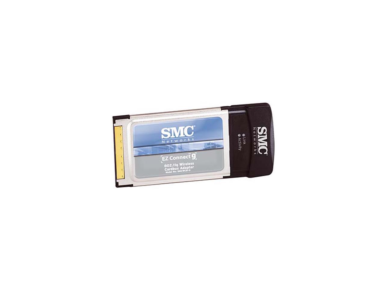 SMC LG-ERICSSON EZ Connect SMCWCB-G2 54Mbps Wireless Cardbus Adapter ...