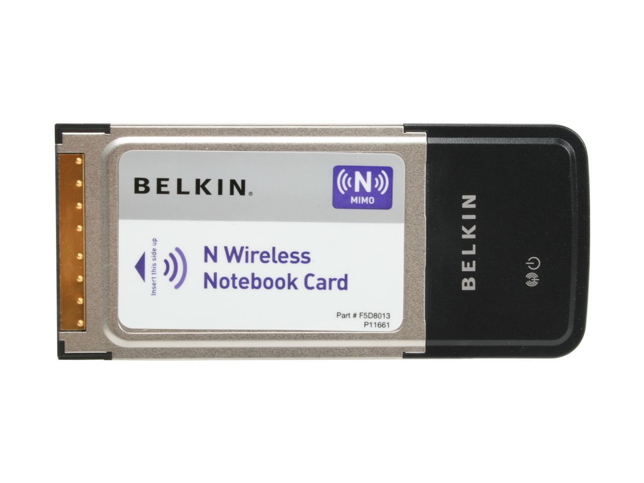 BELKIN F5D8013 N Wireless Notebook Card - Newegg.com