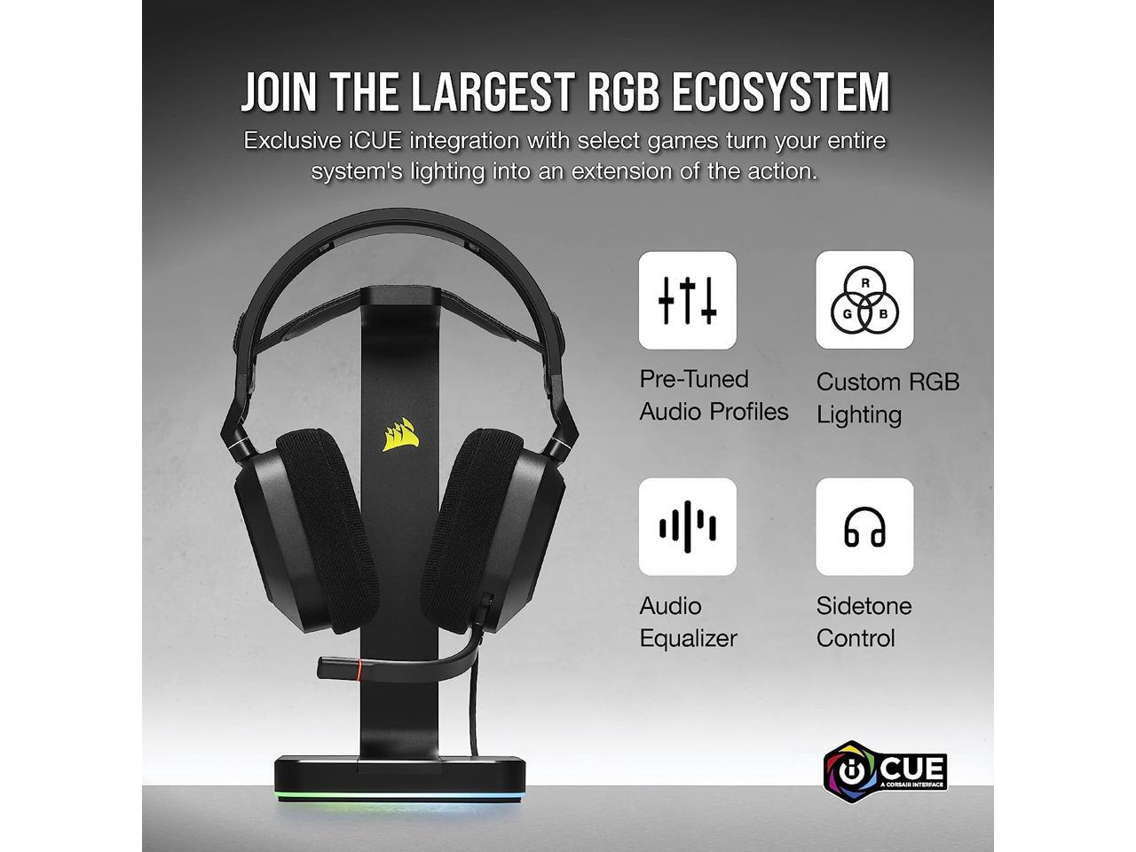Corsair HS80 RGB USB Premium Gaming Headset with Dolby Audio 7.1 ...
