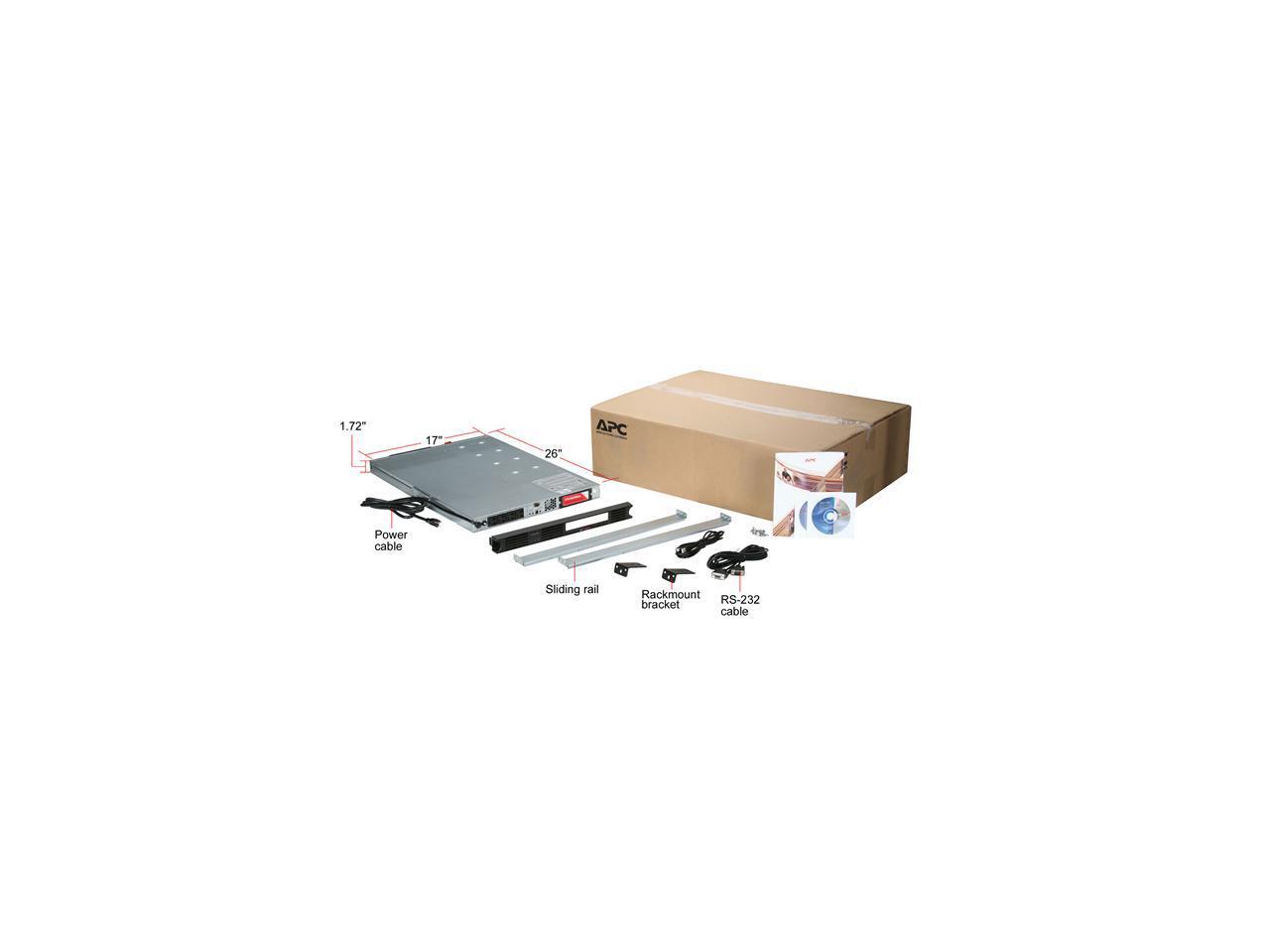 APC SUA750RM1U Smart-UPS 750VA USB & Serial RM 1U 120V - Newegg.com