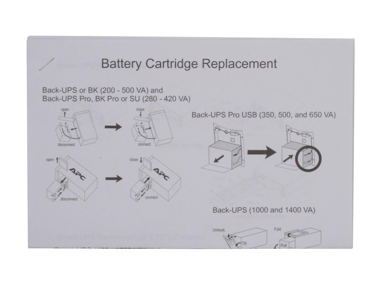 APC RBC12 Replacement Battery Cartridge #12 - Newegg.com
