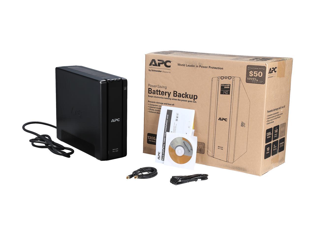Open Box: APC BR1300G Back-UPS Pro 1300 VA 10-outlet Uninterruptible ...
