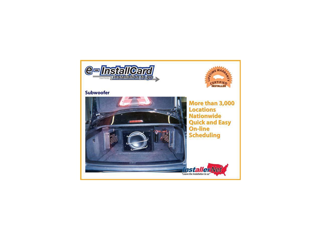 InstallerNet Subwoofer e-InstallCard - Newegg.com