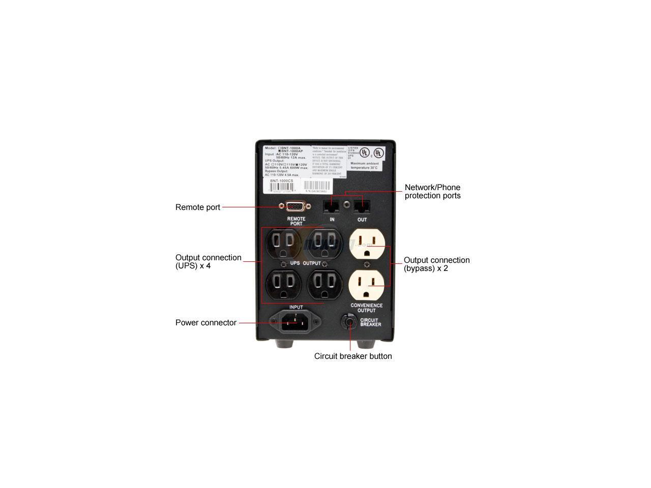 Powercom Black Knight CS BNT-1000CS UPS - Newegg.com