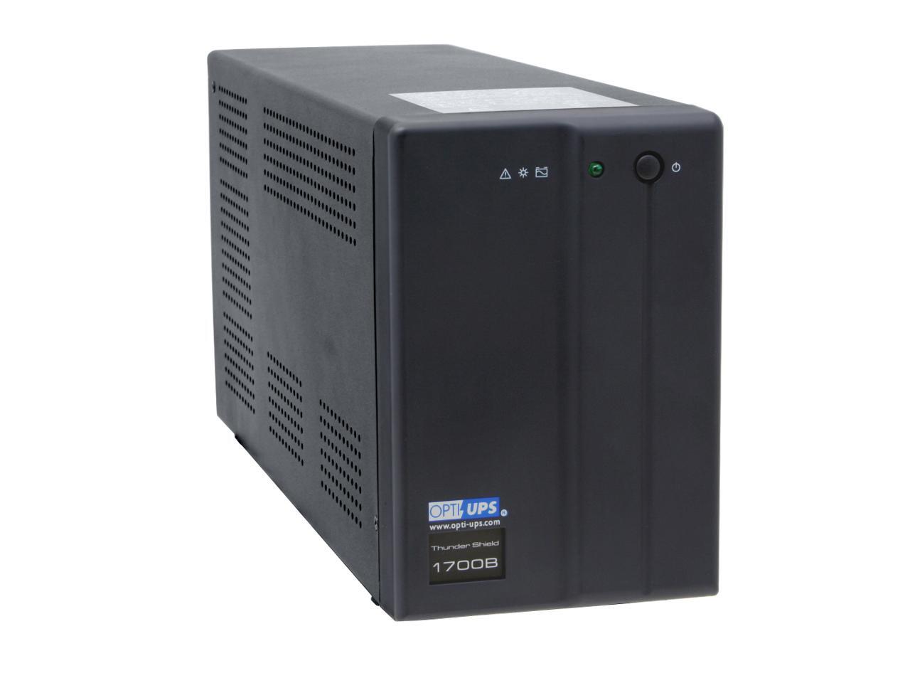 OPTI-UPS Thunder Shield TS1700B Black UPS - Newegg.com