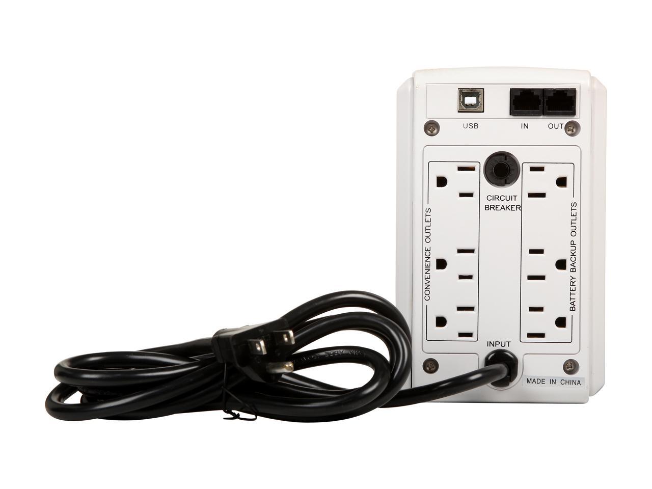 OPTI-UPS Enhanced Series ES800C UPS w/ AVR USB - Newegg.com