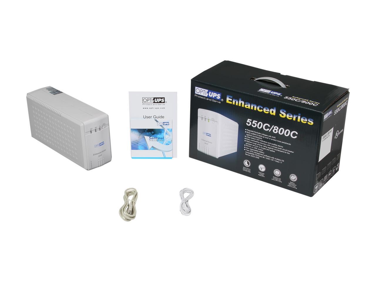 OPTI-UPS Enhanced Series ES550C USB UPS - Newegg.com