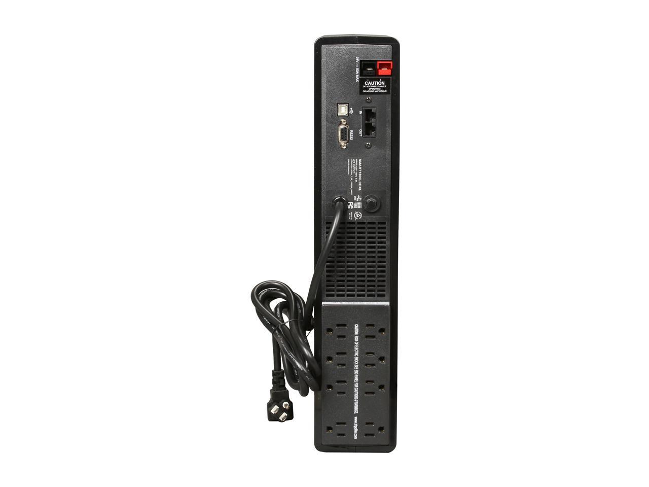 Tripp Lite 1500 VA Smart UPS Back Up, 900 W Rack-Mount / Tower, LCD ...