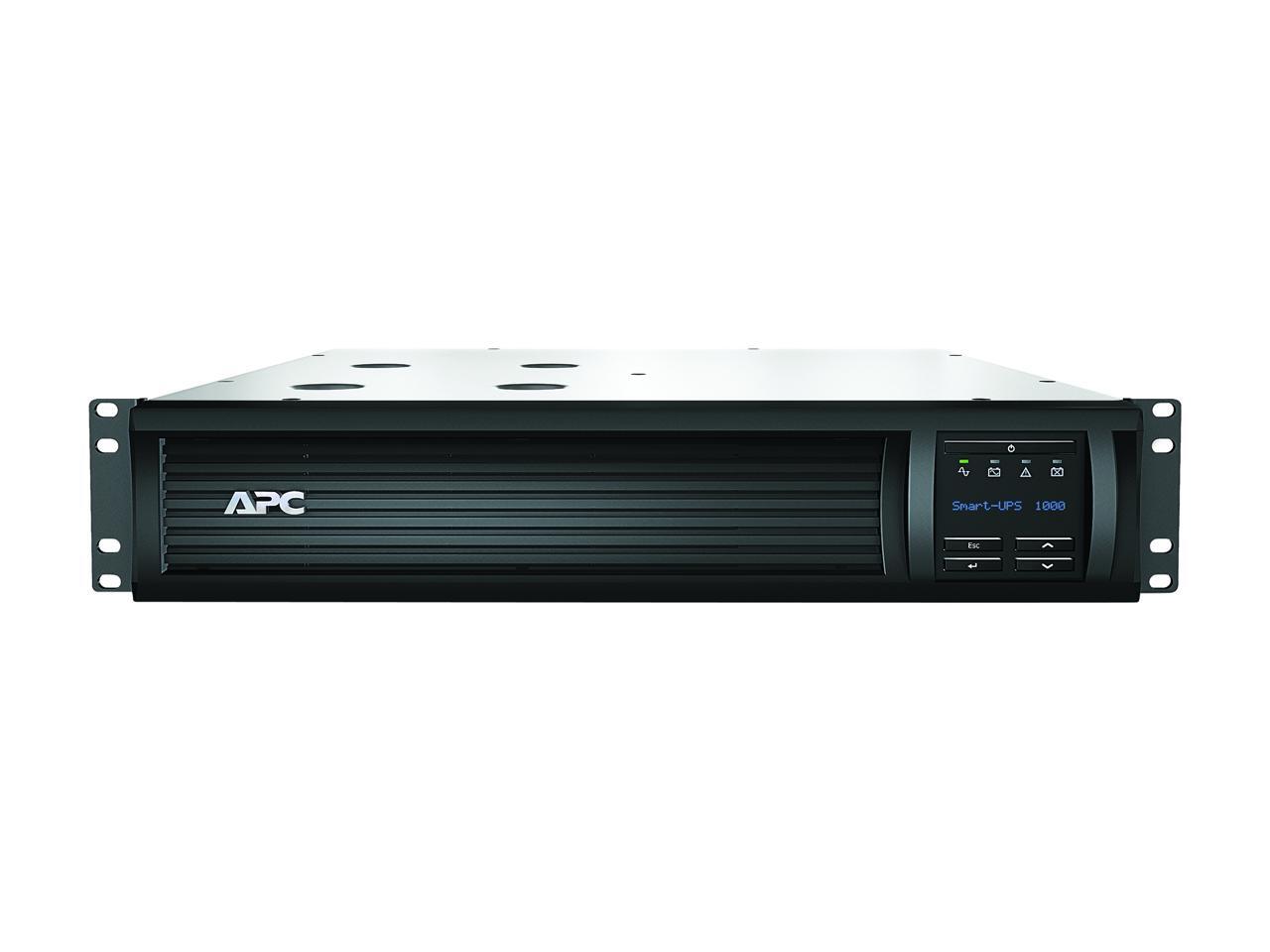 APC SMT1000RM2UC 1000 VA 700 Watts 120V 6 Outlets Pure Sinewave Smart ...