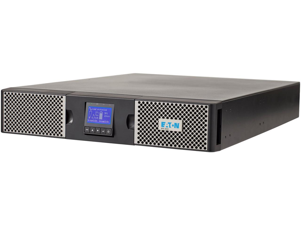 Eaton 9PX3000RTN 3000 VA 2700 Watts 7 Outlets 2U Tower / Rack Mountable ...