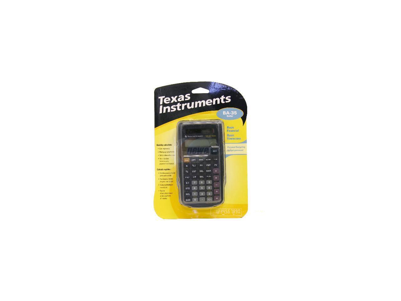 Texas Instruments BA-35 SOLAR SOLAR Calculator - Newegg.com