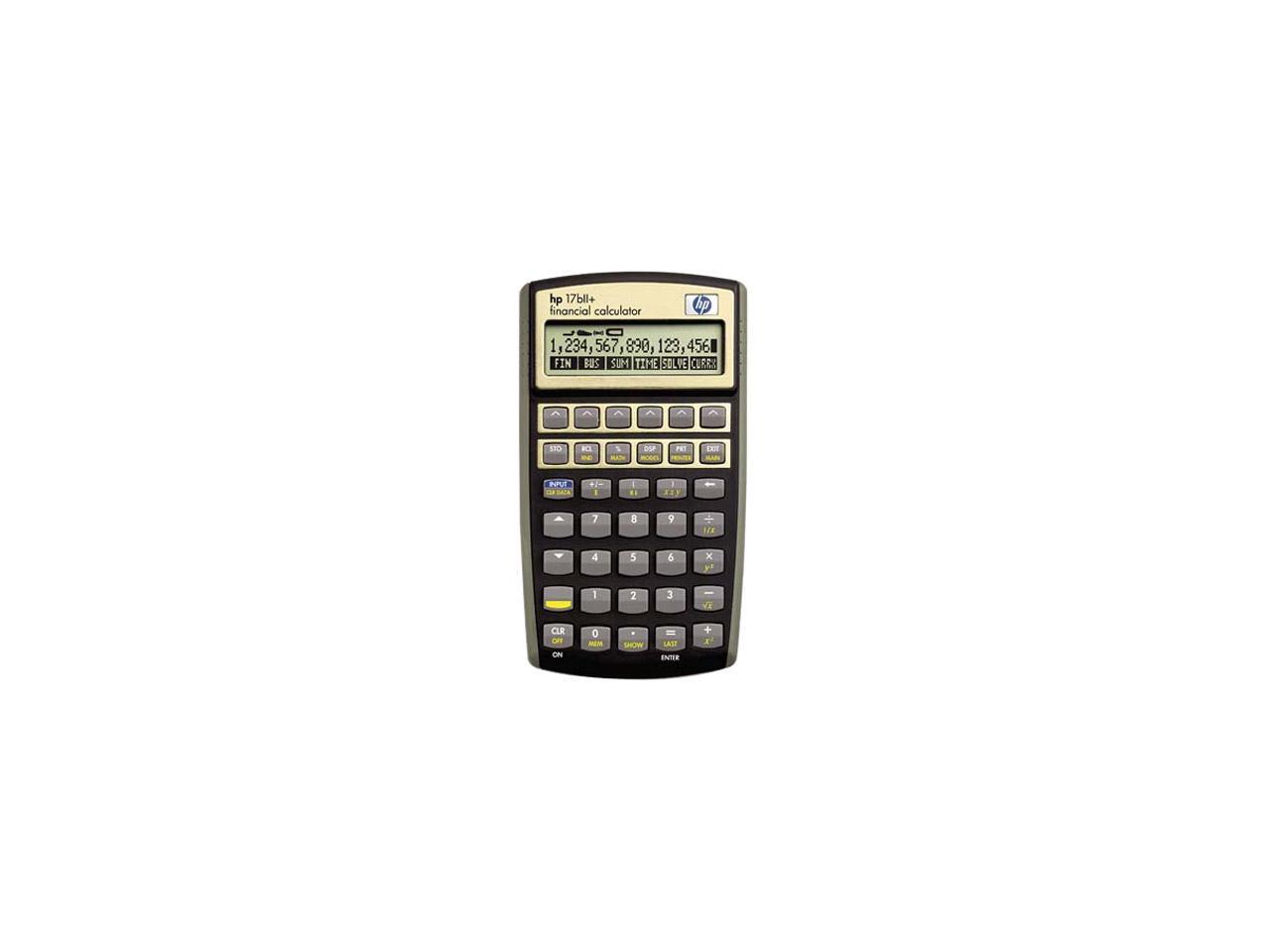 Hewlett-Packard 17BIIPLUS 17bII+ Financial Calculator, 22-Digit LCD ...